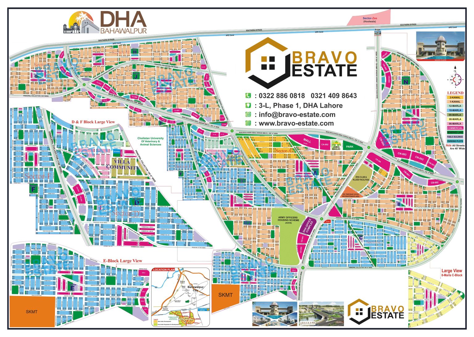DHA Maps | Dha Lahore Maps Including All Phases