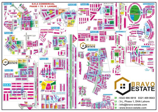 DHA Maps | Dha Lahore Maps Including All Phases
