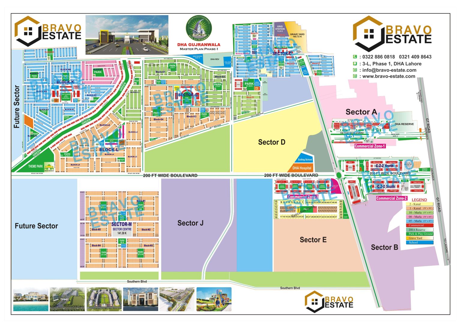 DHA Maps | Dha Lahore Maps Including All Phases