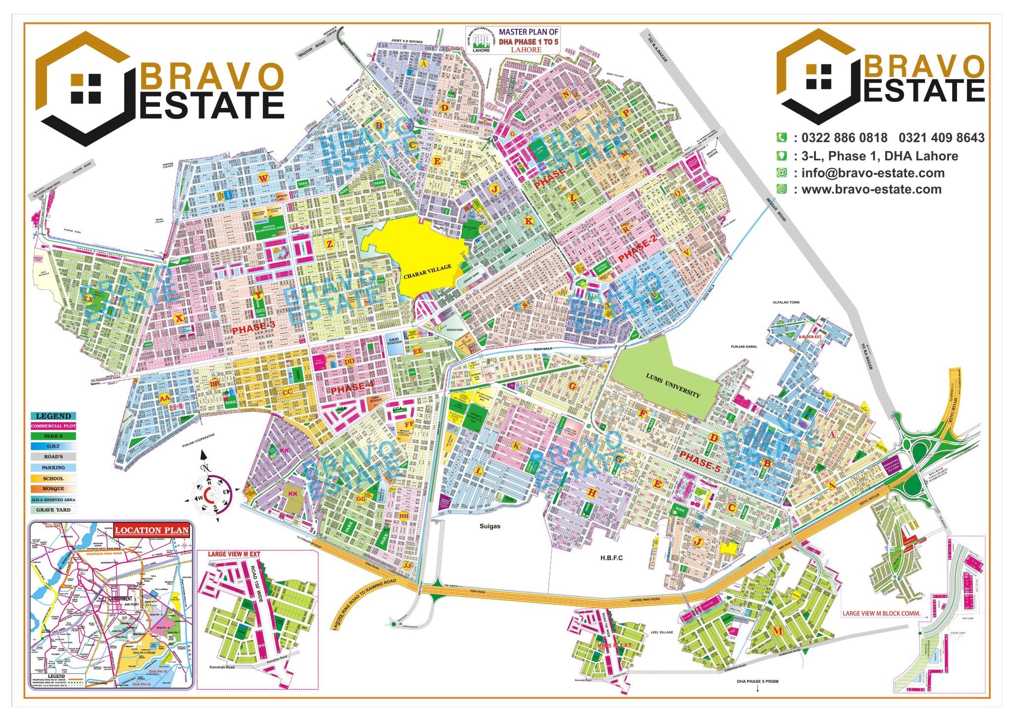 DHA Maps | Dha Lahore Maps Including All Phases