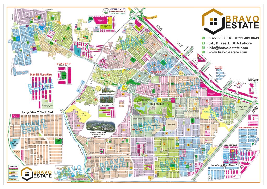 DHA Maps | Dha Lahore Maps Including All Phases