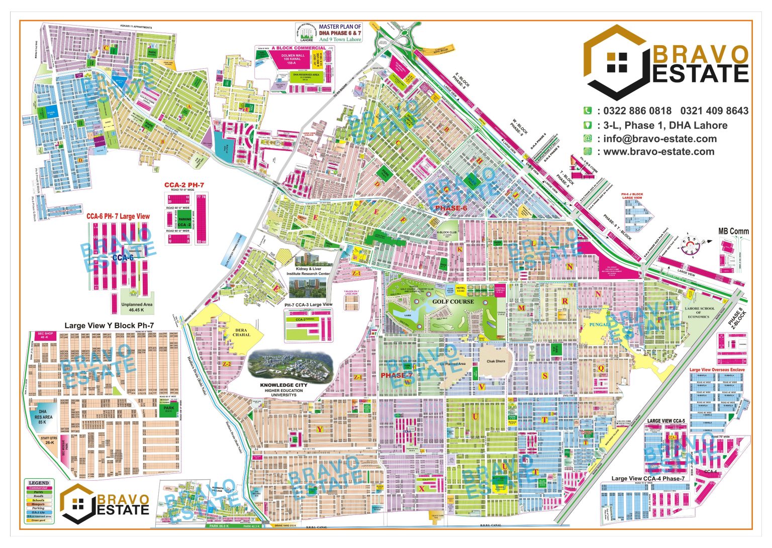 DHA Maps | Dha Lahore Maps Including All Phases