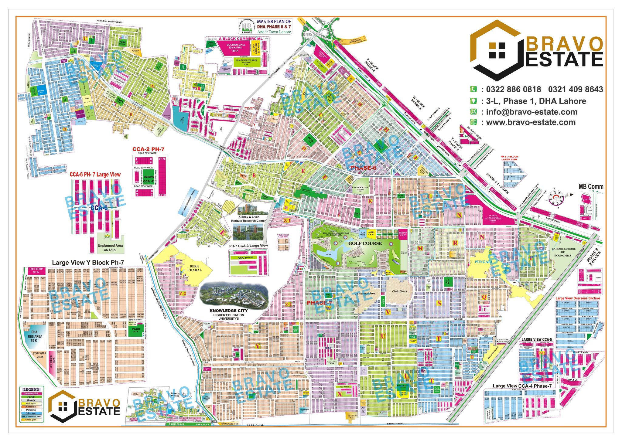 DHA Maps | Dha Lahore Maps Including All Phases