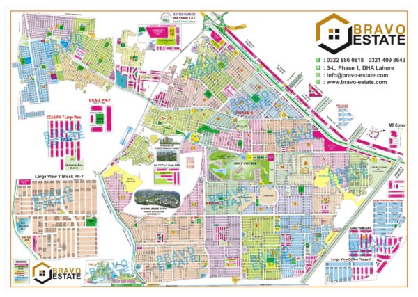 DHA Maps | Dha Lahore Maps Including All Phases