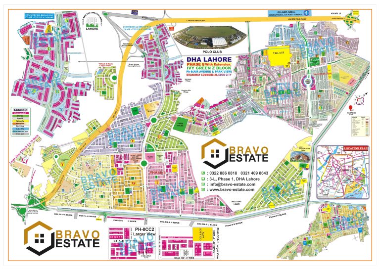 DHA Maps | Dha Lahore Maps Including All Phases